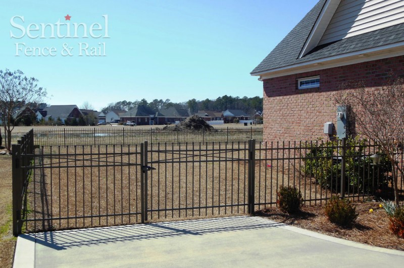 Double Swing Braced Aluminum Gates | Sentinel Fence and Rail