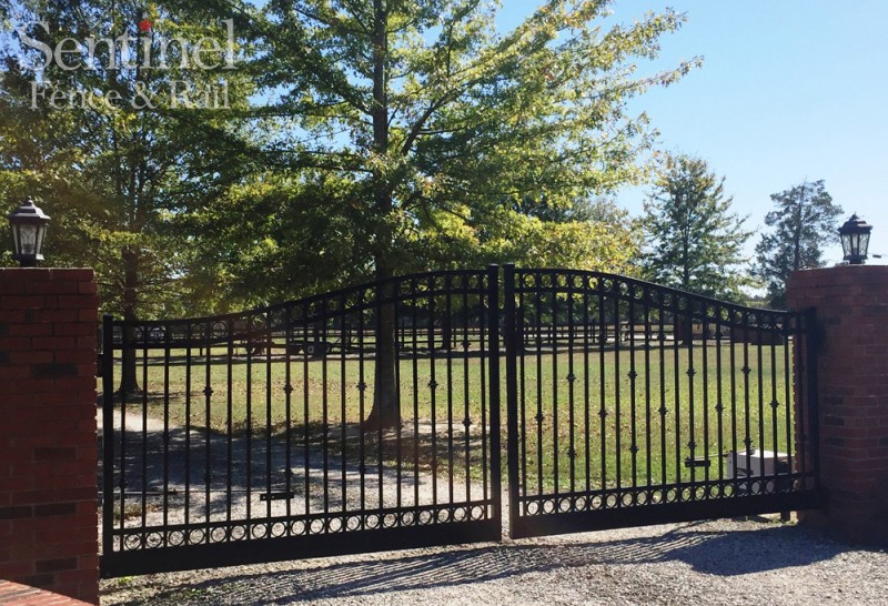 Aluminum Estate Double Swing Gates | Sentinel Fence and Rail