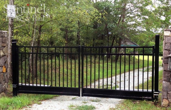 Aluminum Estate Double Swing Gates | Sentinel Fence and Rail